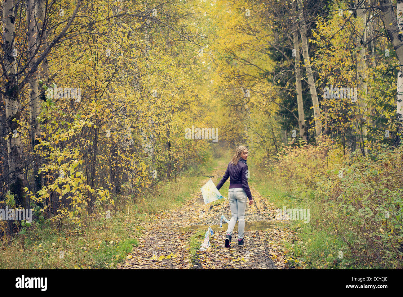 Adult woman female holding kite hi-res stock photography and images - Alamy