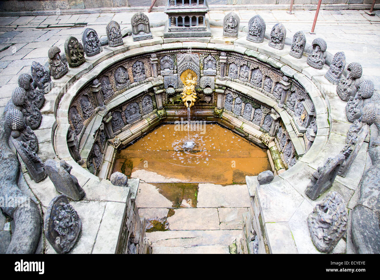 Tusa Hiti, Royal step well, reserved for King, Patan Royal Palace ...