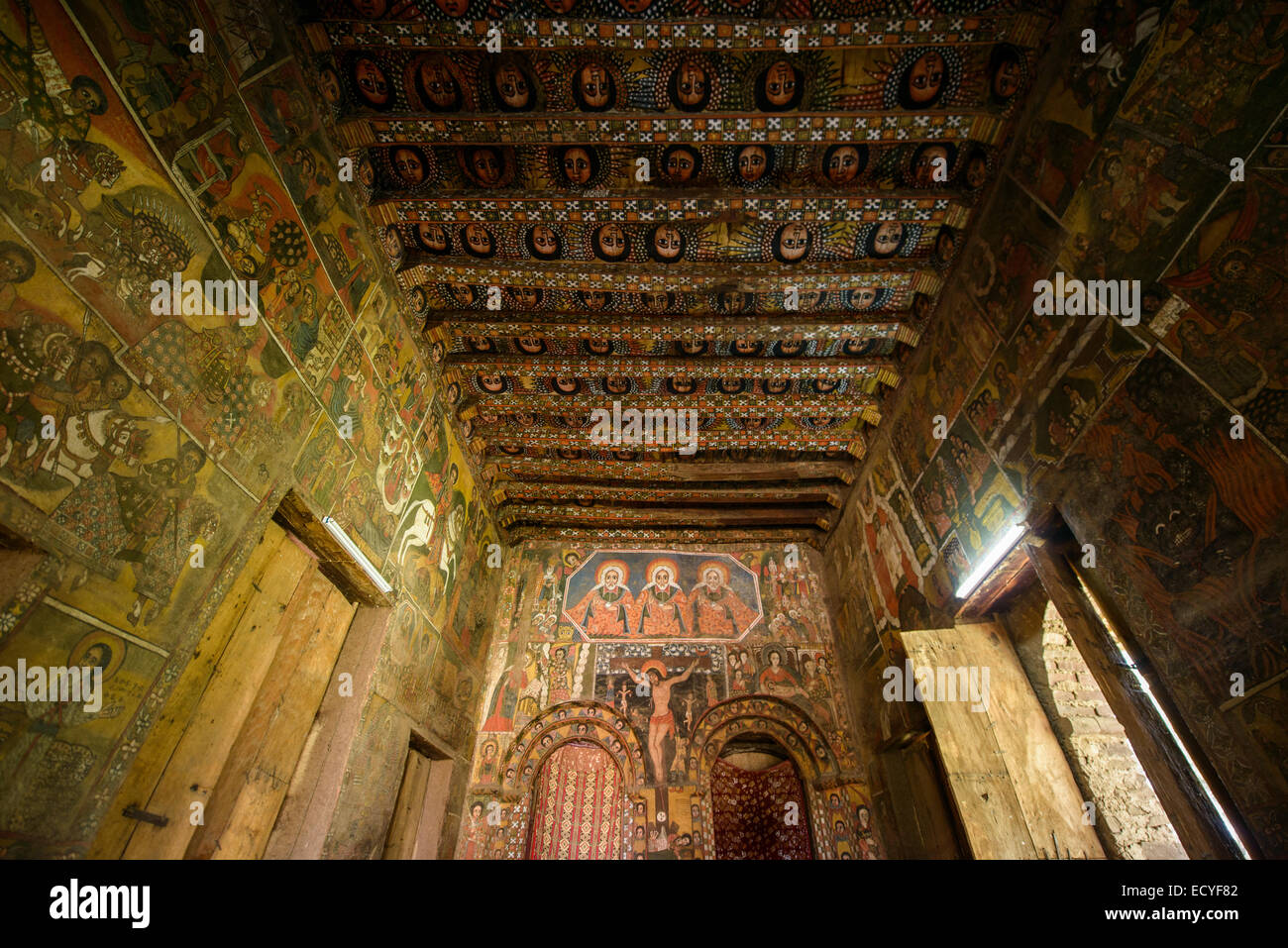 Debre Birhan Selassie church, Gondar, Ethiopia Stock Photo - Alamy