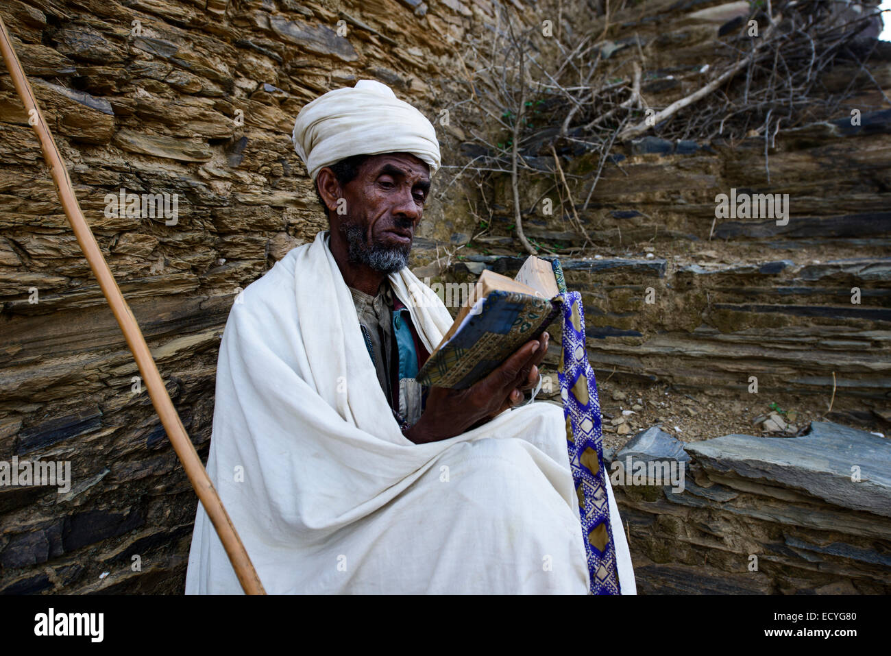 Priest of the Ethiopian orthodox church, Ethiopia Stock Photo - Alamy