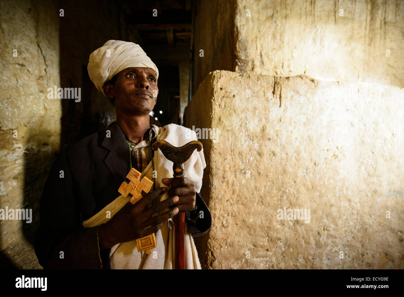 Priest of the Ethiopian orthodox church, Ethiopia Stock Photo - Alamy