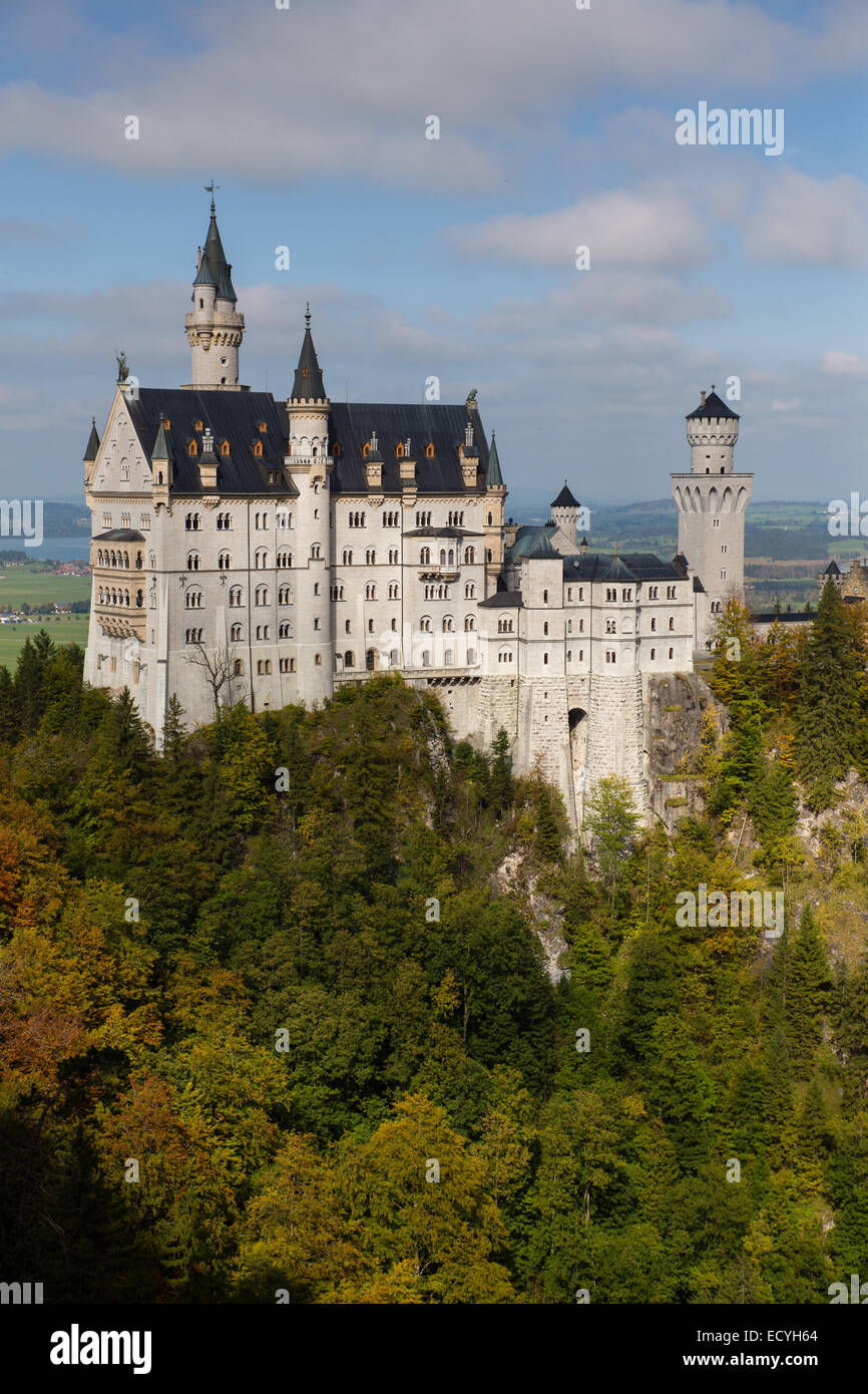 View of new swan stone castle from Marie bridge Stock Photo - Alamy
