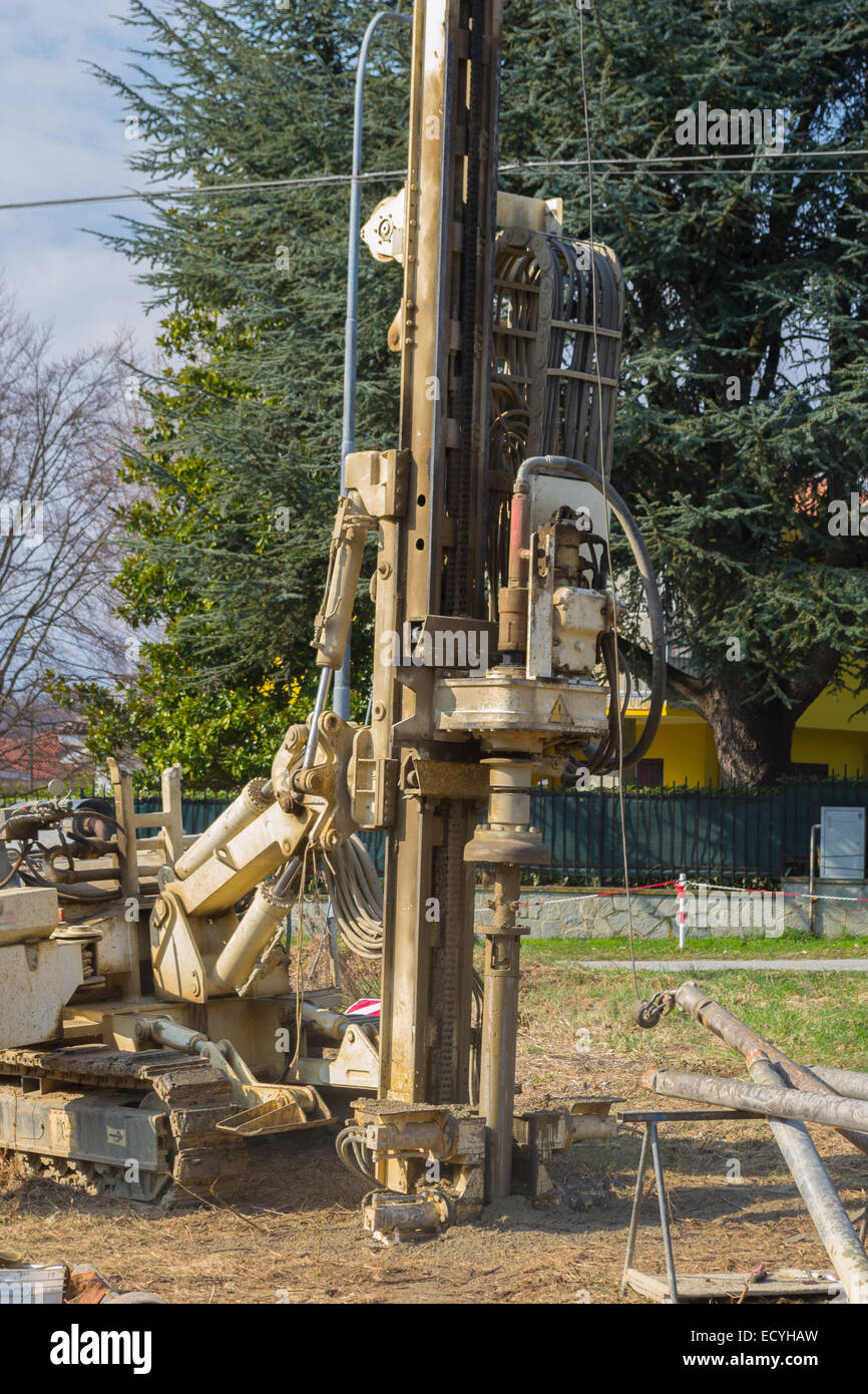 Drilling equipment for geotechnical engineering purpose Stock Photo - Alamy