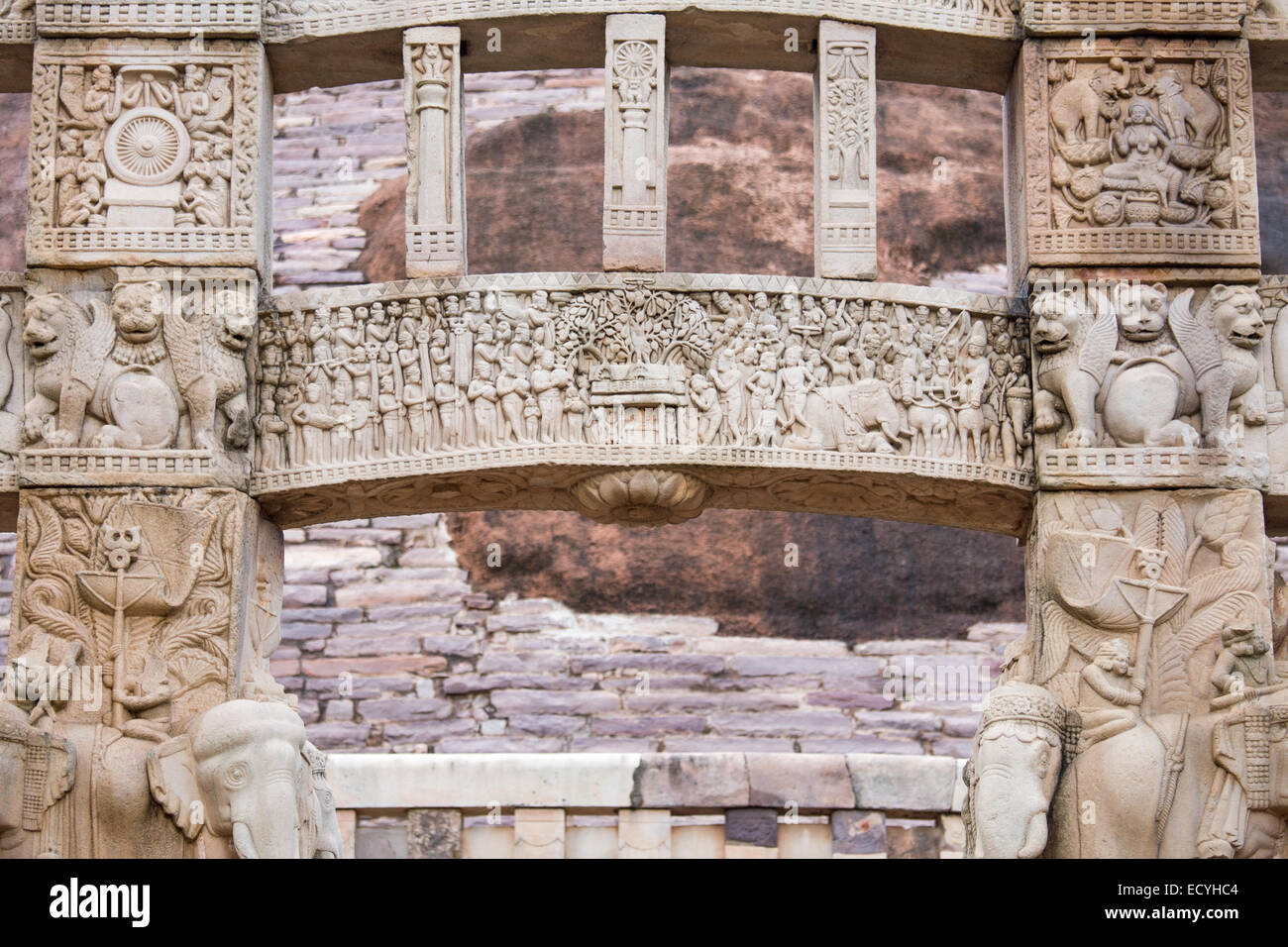 Sanchi gate hi-res stock photography and images - Alamy