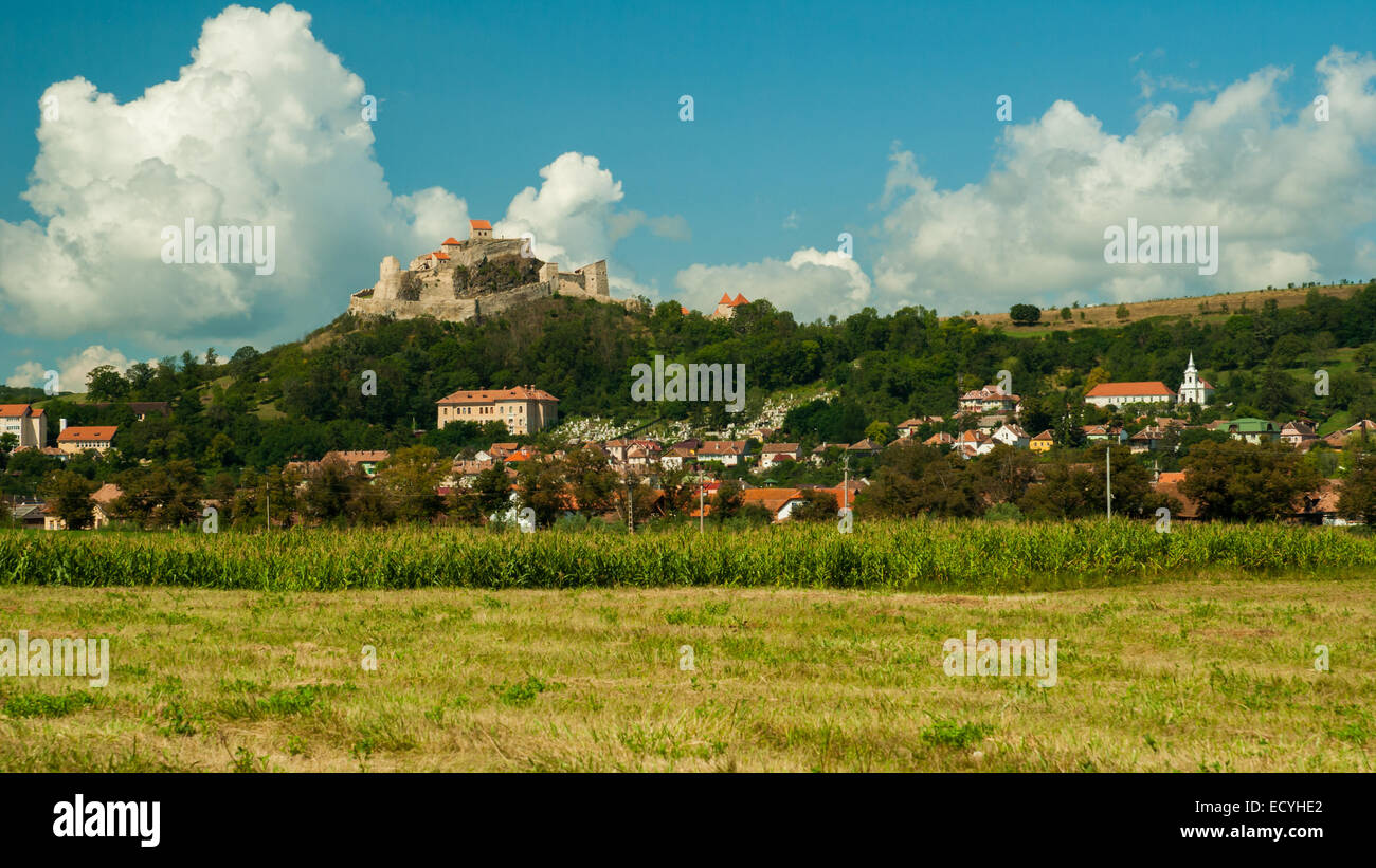 Medieval Fortress Of Rupea, Brasov, Transylvania, Romania Stock Photo ...