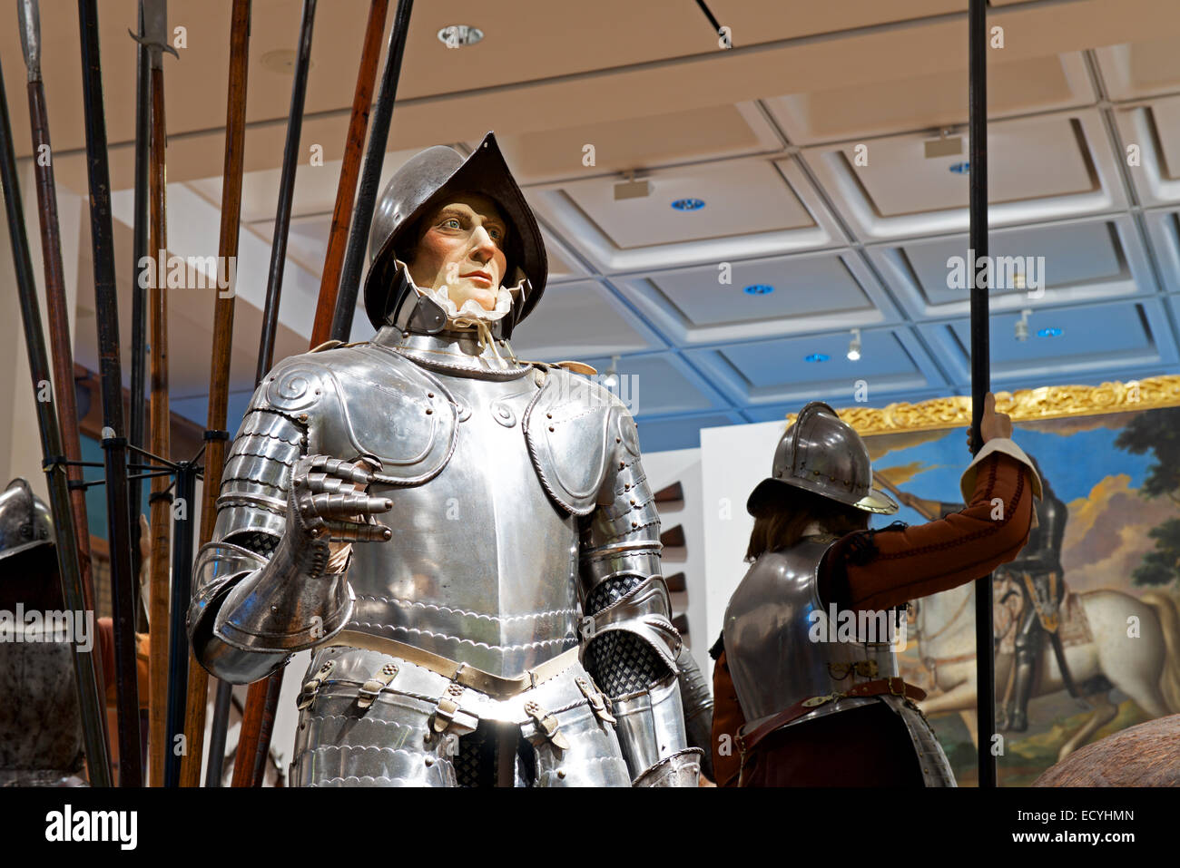 Display inside the Royal Armouries Museum, Leeds, West Yorkshire ...