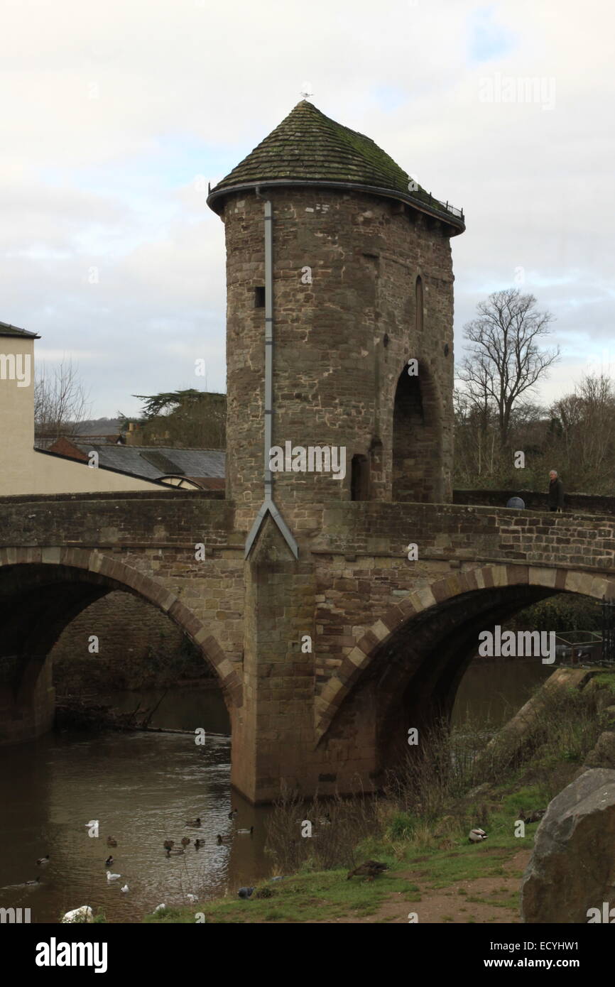 Monnow bridge, Monmouthshire Stock Photo - Alamy