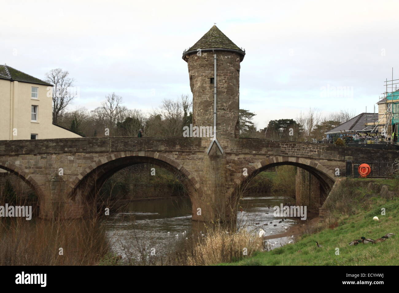 Monnow bridge, Monmouthshire Stock Photo - Alamy