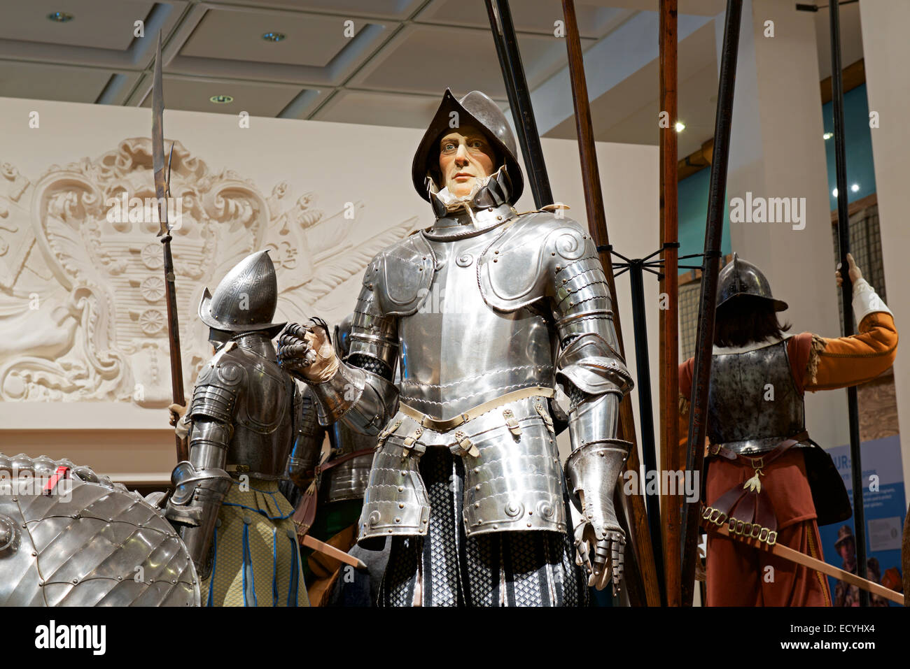 Display inside the Royal Armouries Museum, Leeds, West Yorkshire ...