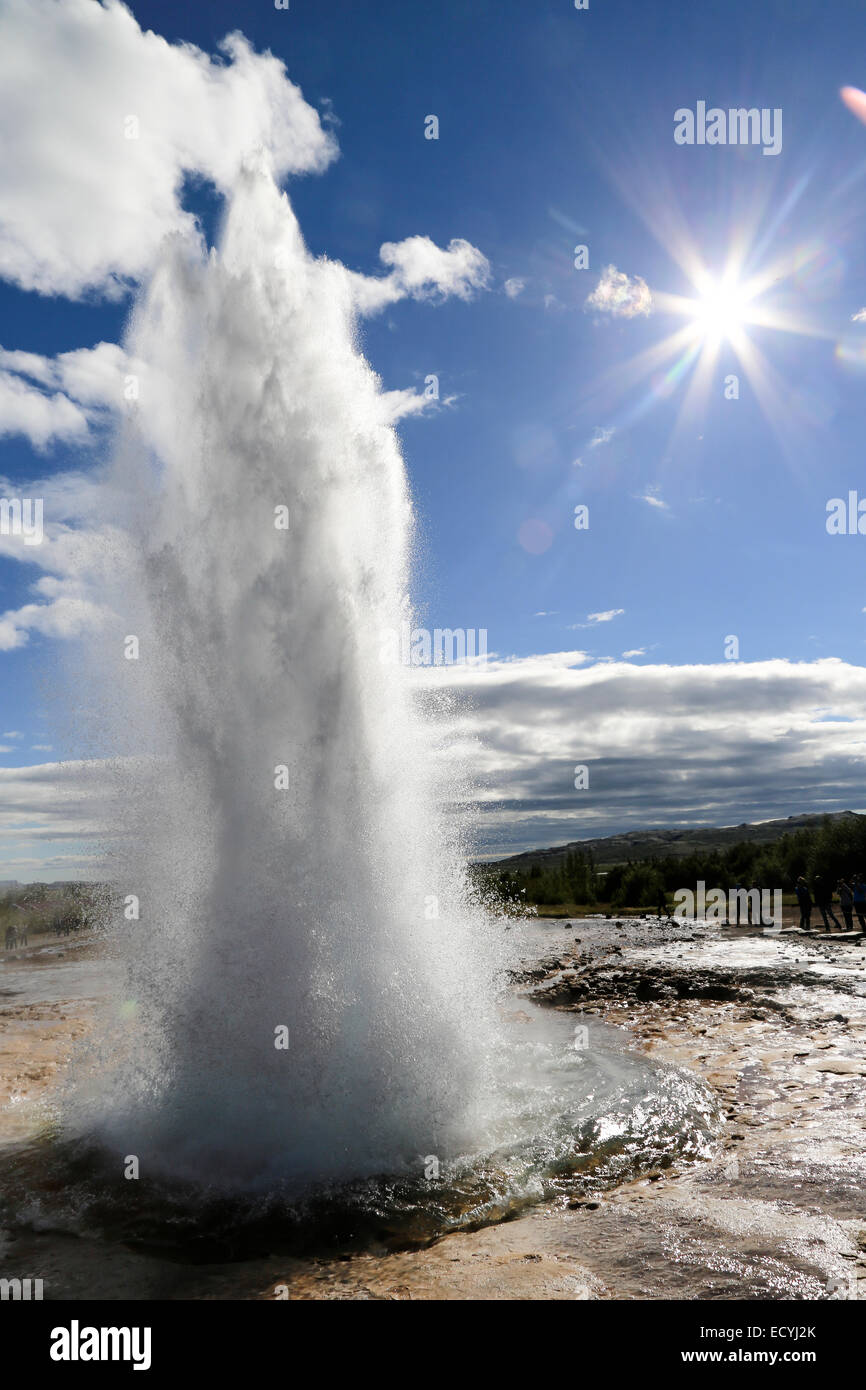 Strokkur geyser, Iceland Stock Photo - Alamy