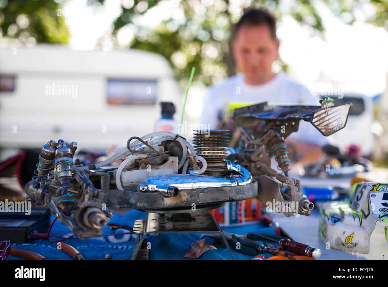 Nitro Rc car in pit Stock Photo - Alamy