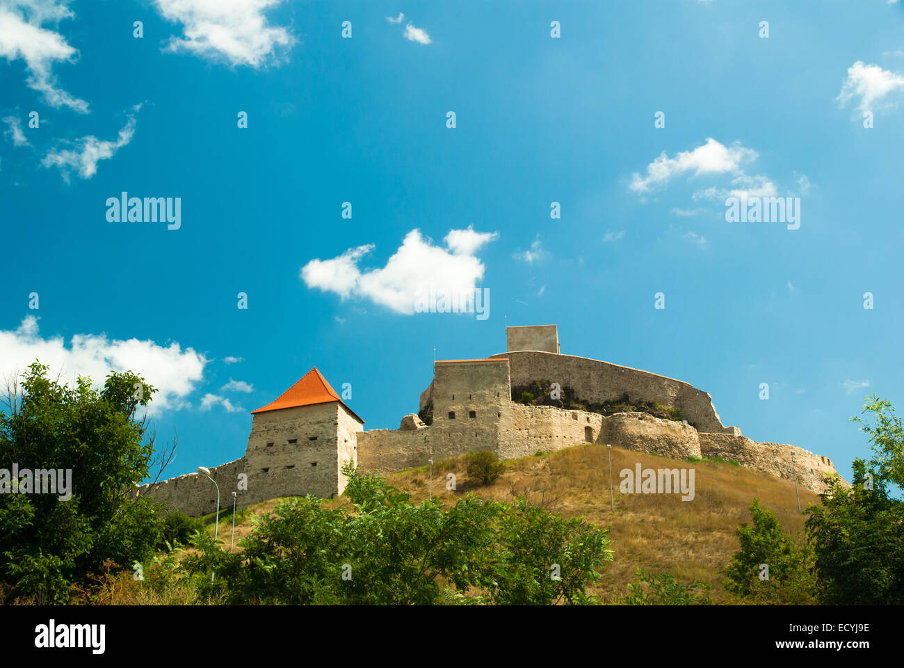 Medieval Fortress Of Rupea, Brasov, Transylvania, Romania Stock Photo ...