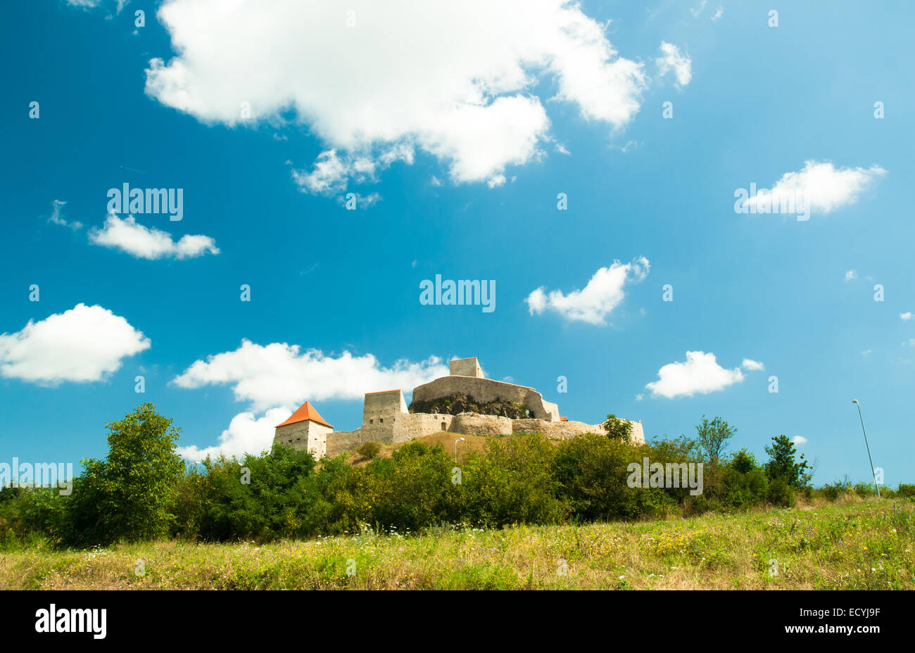 Medieval Fortress Of Rupea, Brasov, Transylvania, Romania Stock Photo ...