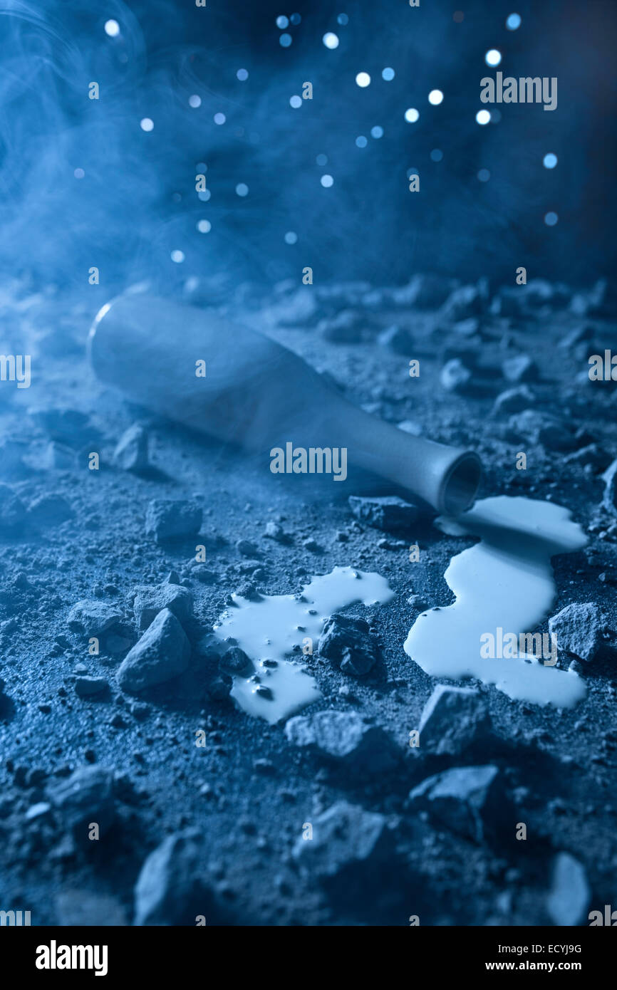 Spilled milk bottle hi-res stock photography and images - Alamy