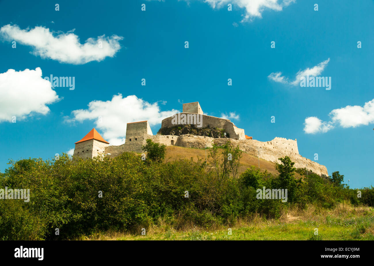 Medieval Fortress Of Rupea, Brasov, Transylvania, Romania Stock Photo ...