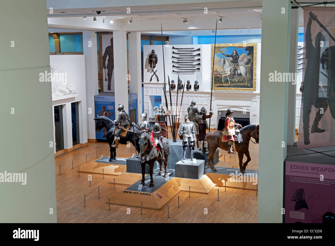 Display inside the Royal Armouries Museum, Leeds, West Yorkshire ...