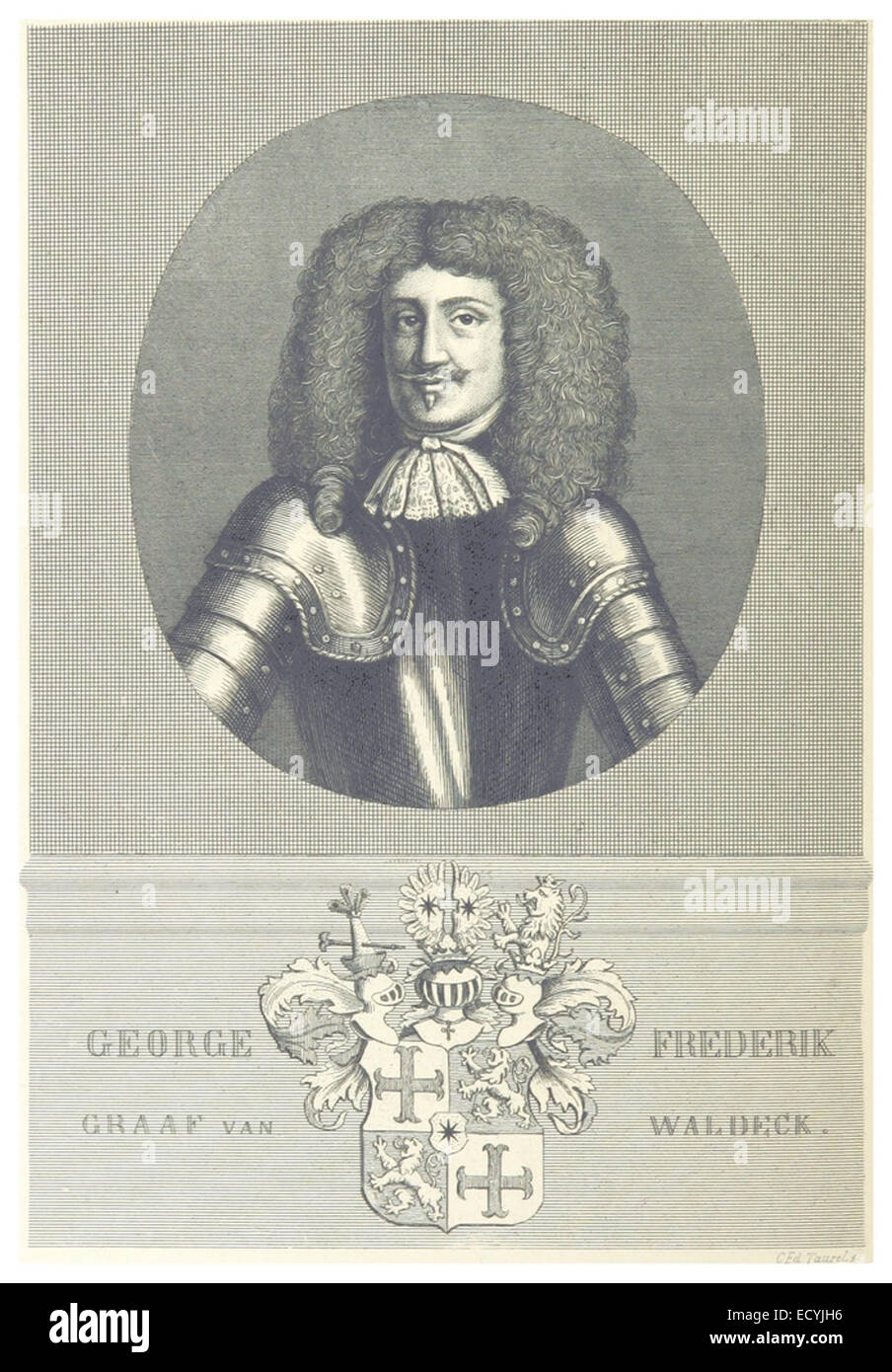 An 1814 reference by Arend, depicting George Frederik, Count of Waldeck ...