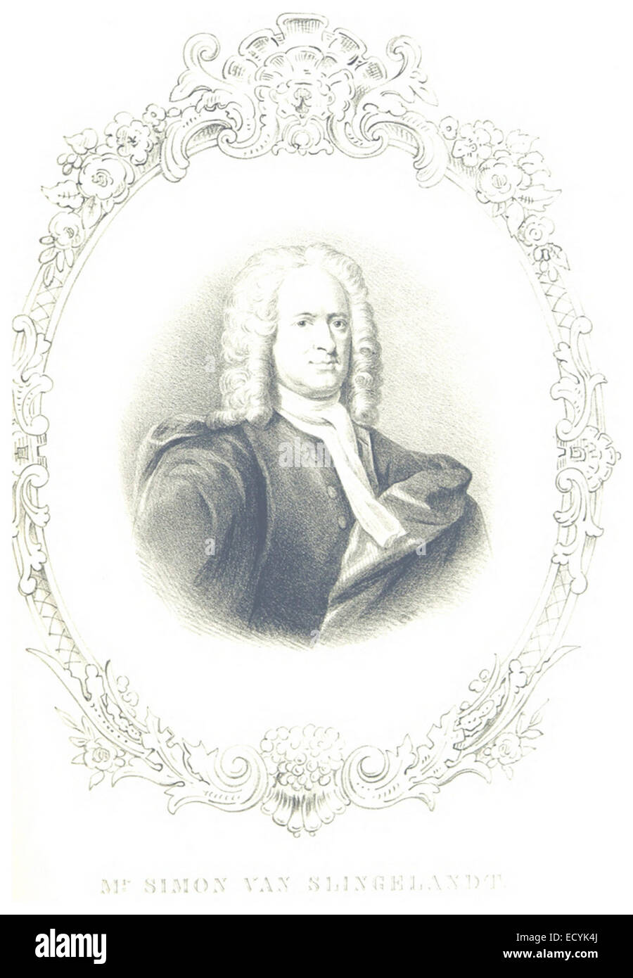 An illustration by Arend from 1915 depicting Simon van Slingerlandt ...