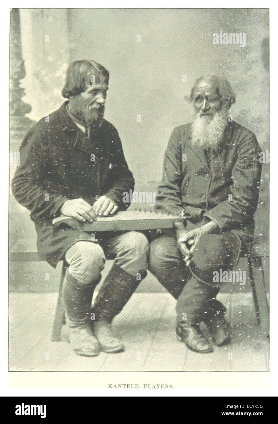 This 1897 page from Finland showcases traditional Kantele players ...