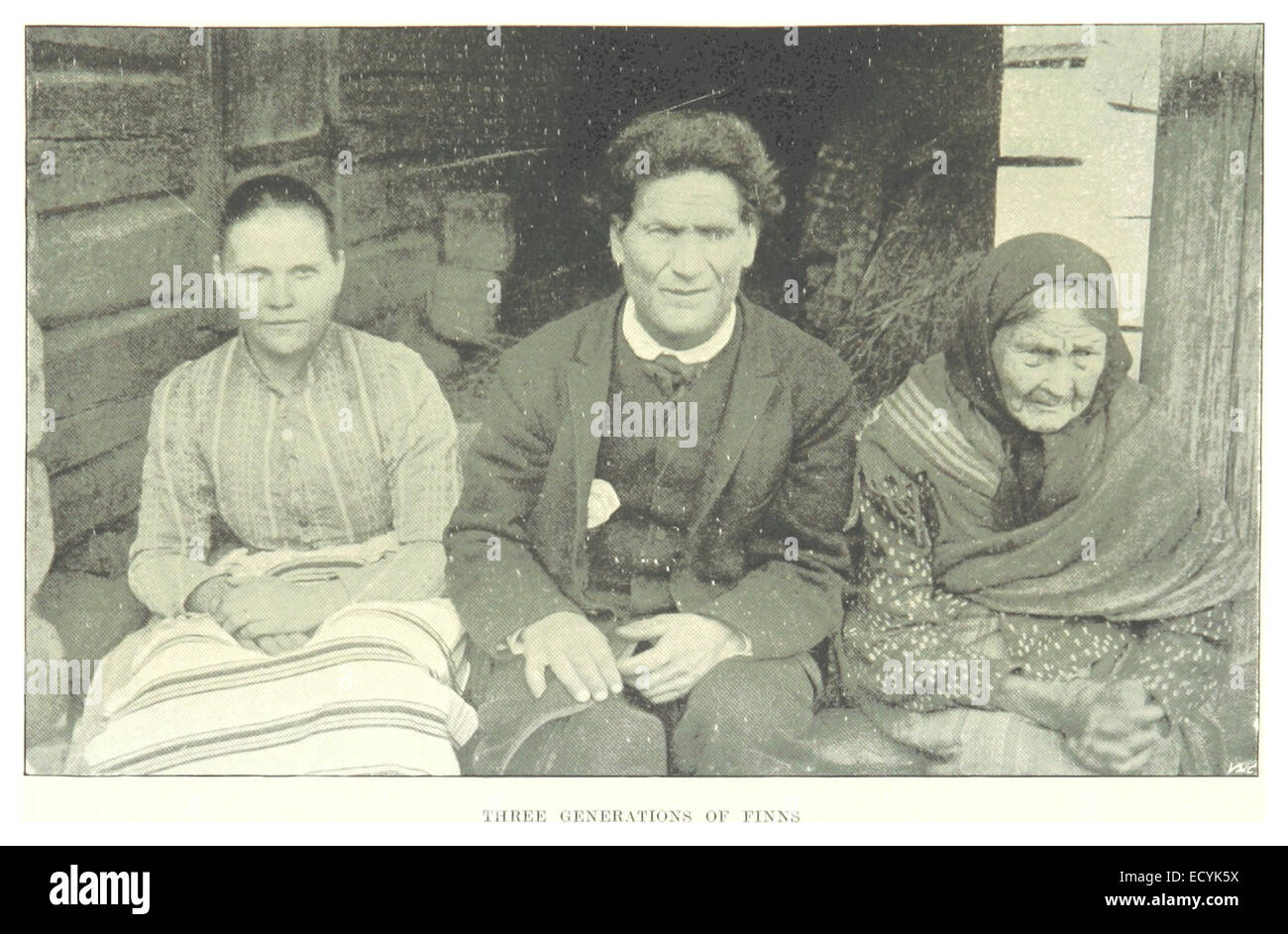 AT1897 Finland, page 067, depicts three generations of Finns. This ...