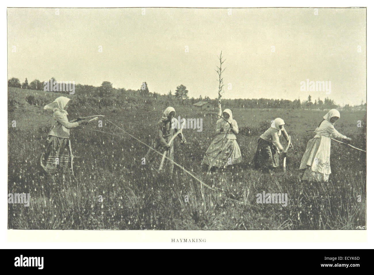 This 1897 Finnish illustration depicts the traditional practice of ...