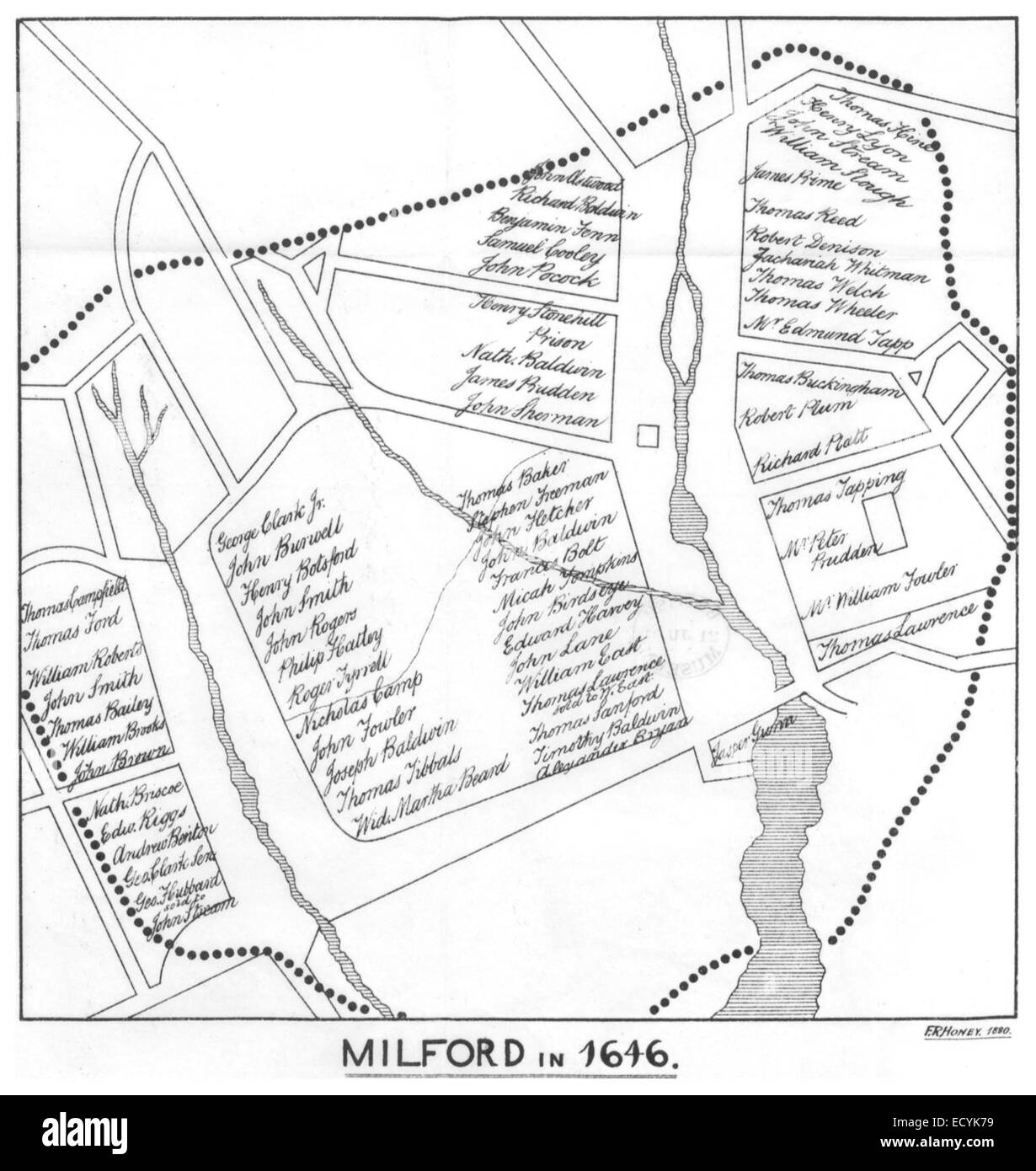 Map of milford hi-res stock photography and images - Alamy