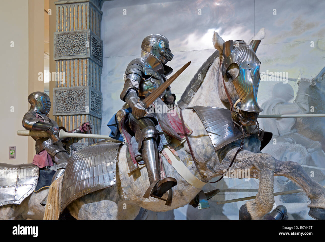 Display inside the Royal Armouries Museum, Leeds, West Yorkshire ...