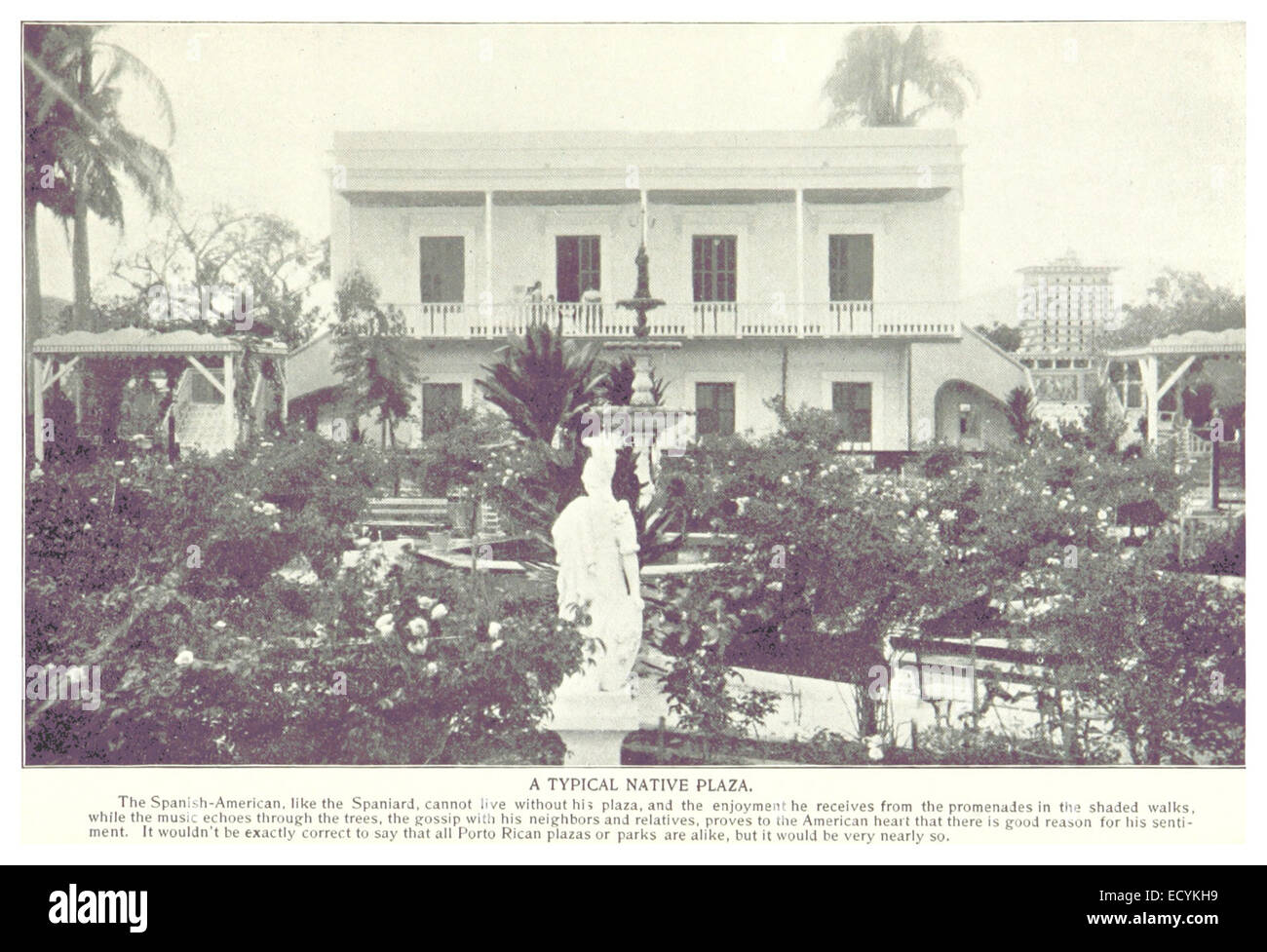 A typical native plaza, illustrating the traditional layout and ...