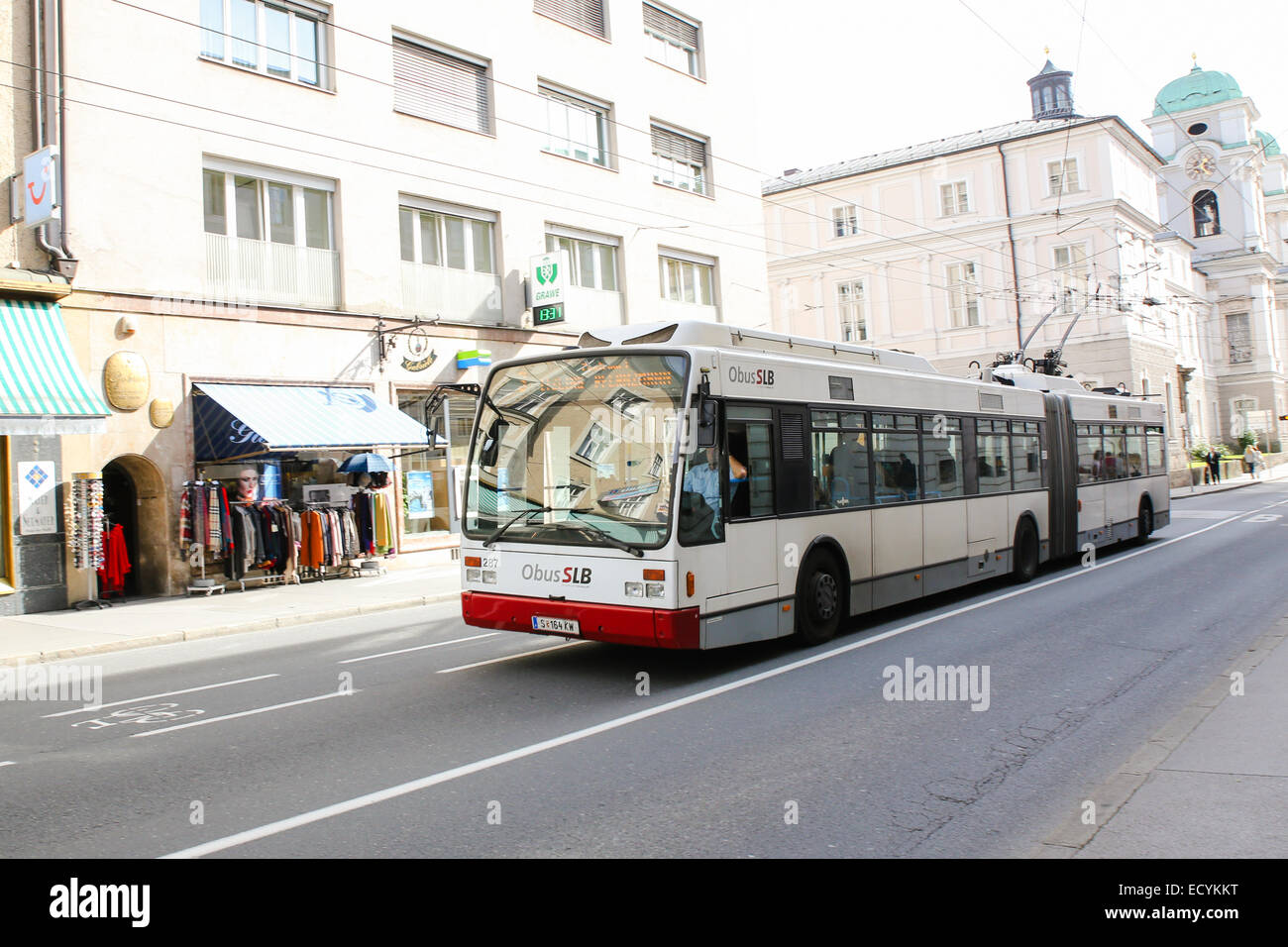 public bus tram Salzburg Stock Photo - Alamy