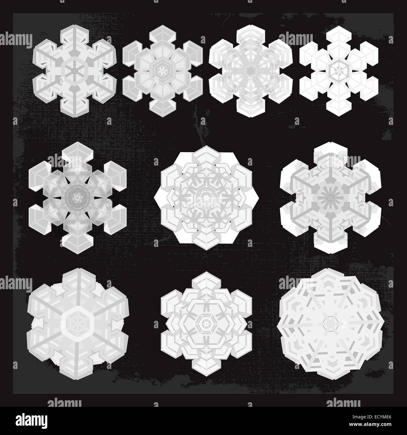 Snowflake clipart hi-res stock photography and images - Alamy