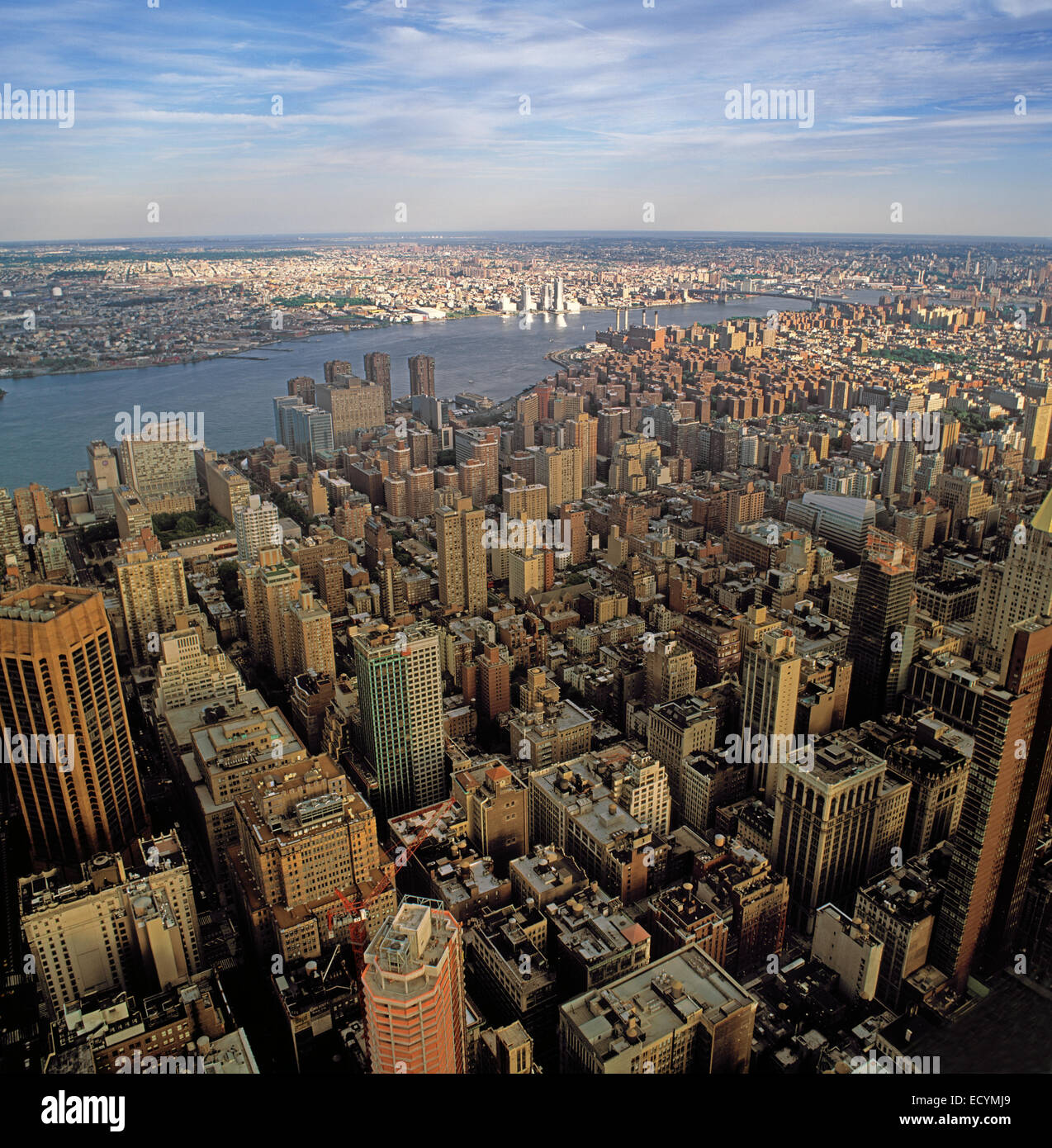 Aerial view of NYC Stock Photo - Alamy