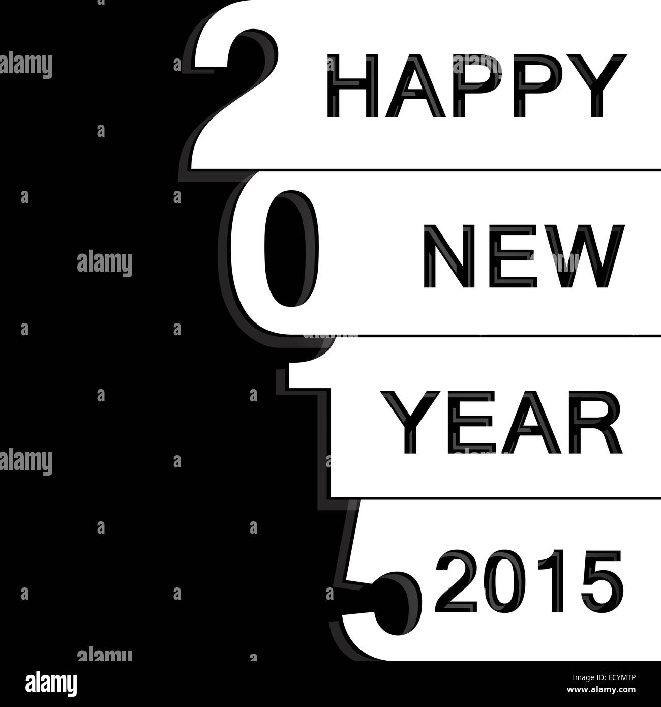 Happy new year xmas Black and White Stock Photos & Images - Alamy