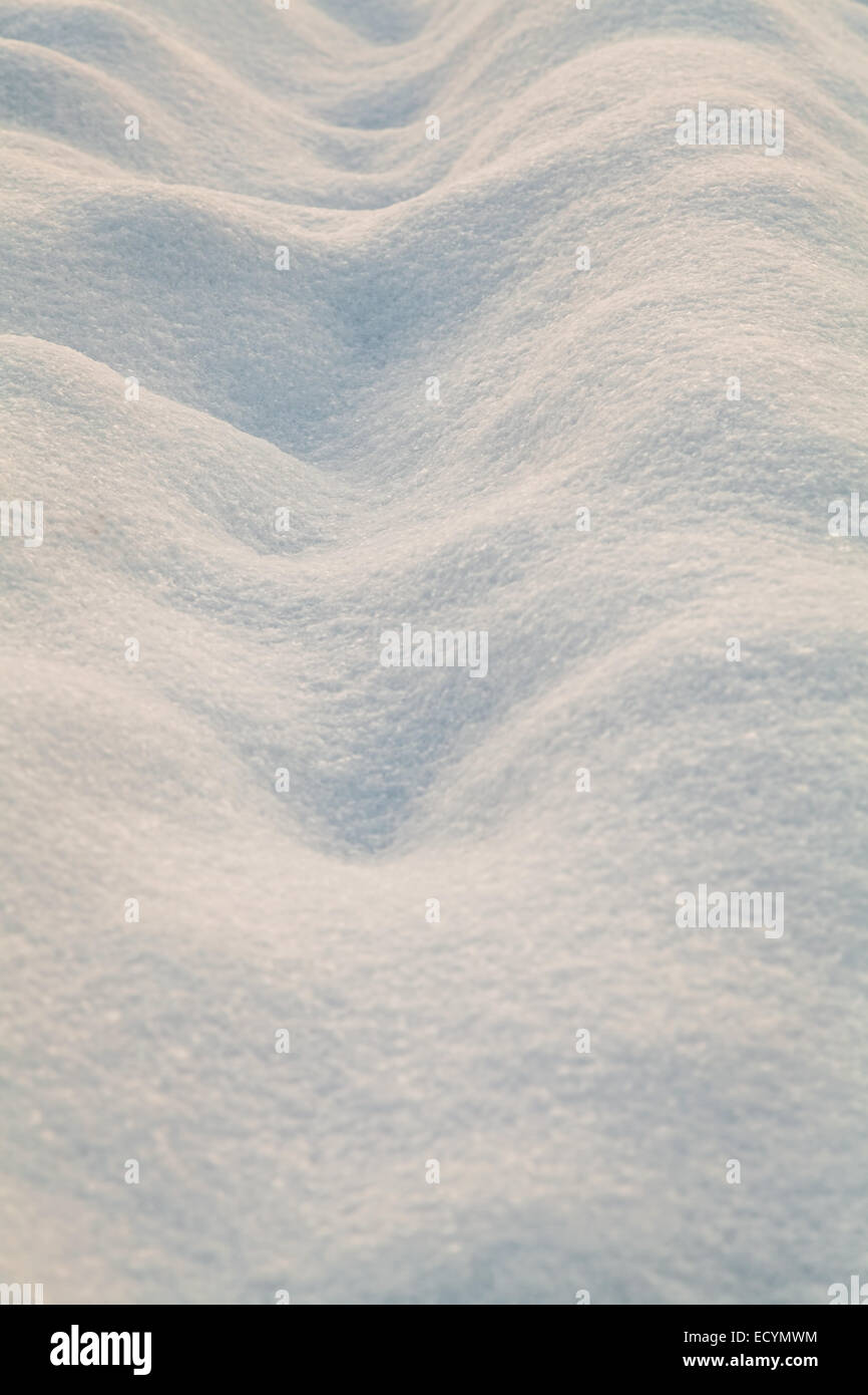 Snow surface in evening light Stock Photo - Alamy