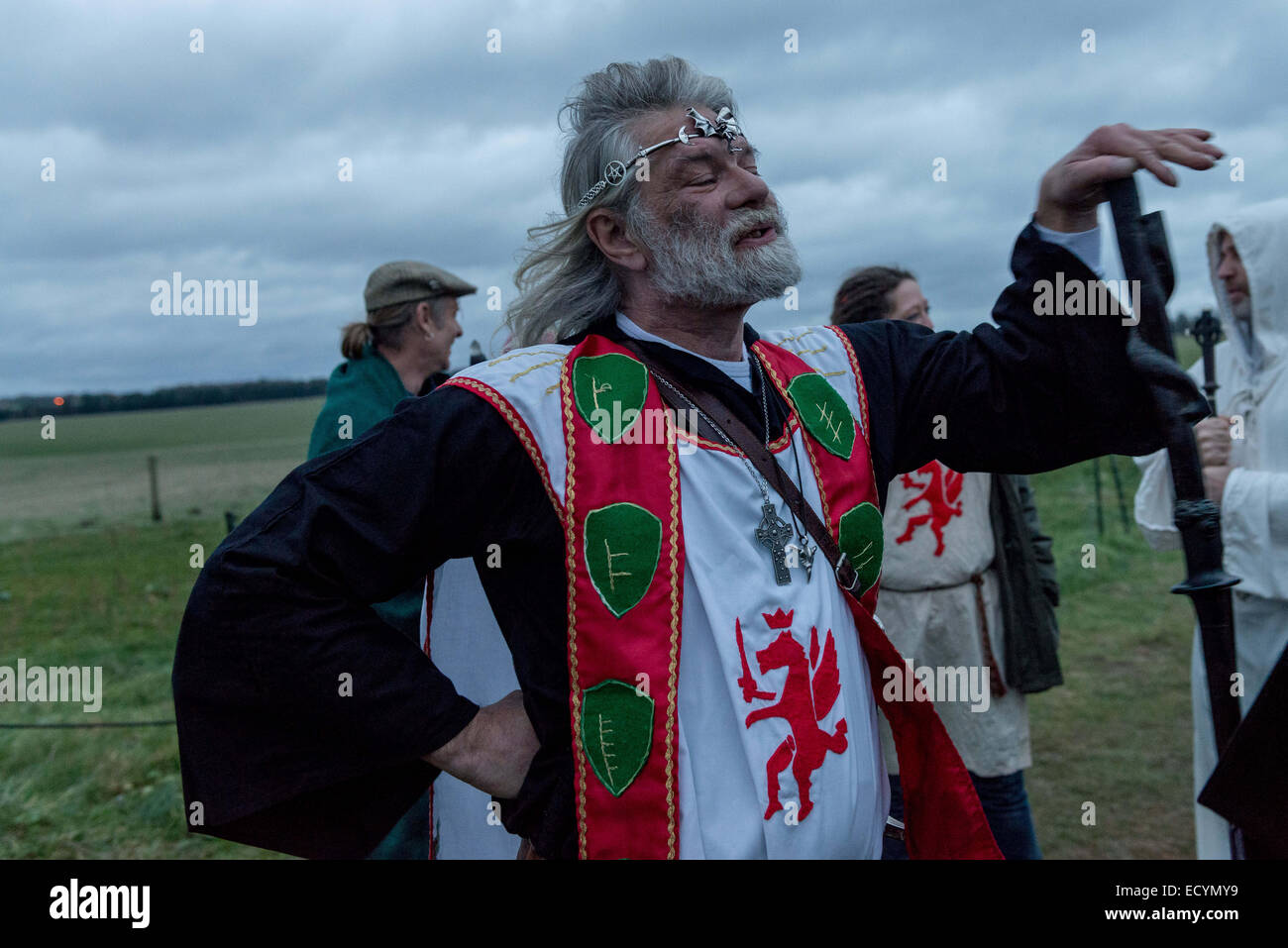 Stonhenge, Wiltshire, UK. 22nd Dec, 2014. Modern-day Druids, pagans and ...