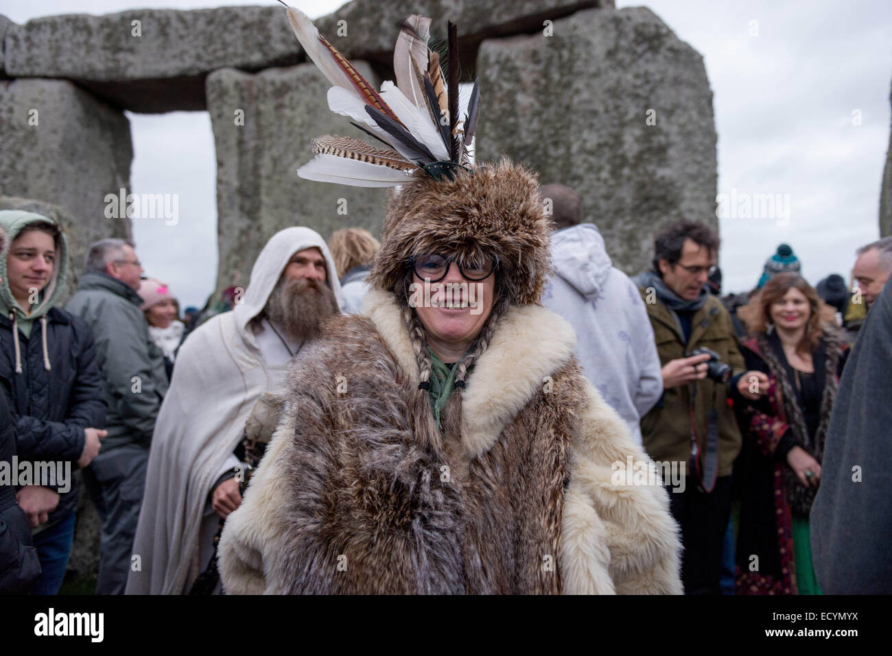 Stonhenge, Wiltshire, UK. 22nd Dec, 2014. Modern-day Druids, pagans and ...