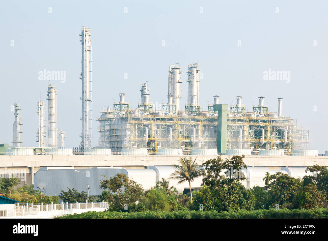 Oil Refinery plant with Power generator Stock Photo - Alamy