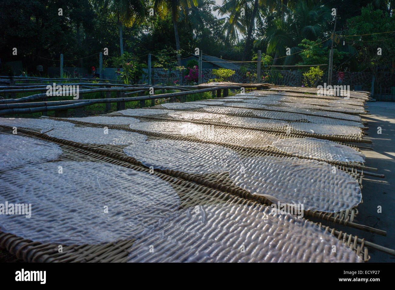Bamboo drying racks hi-res stock photography and images - Alamy