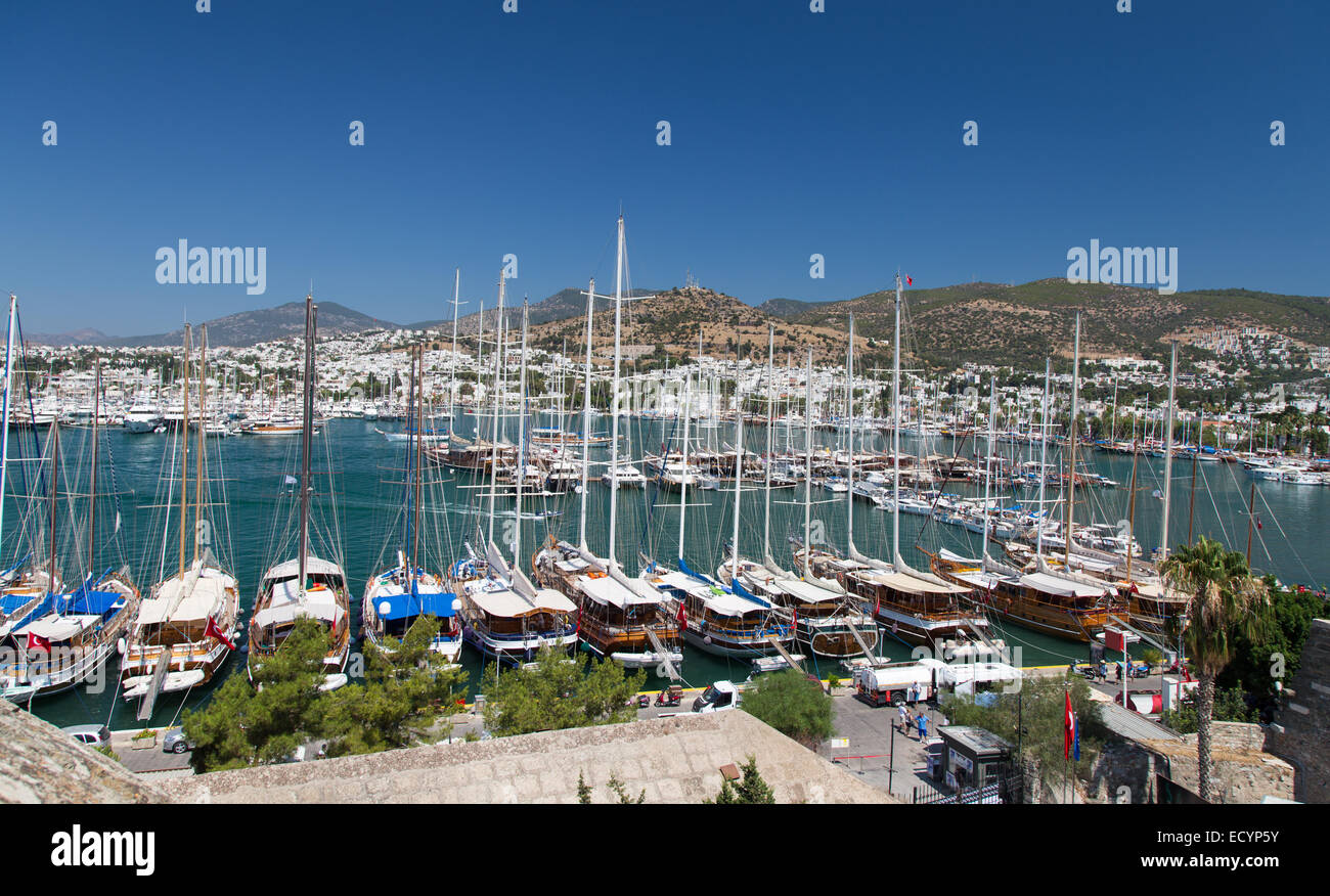 Bodrum Town Mugla City Aegean Turkey Stock Photo - Alamy