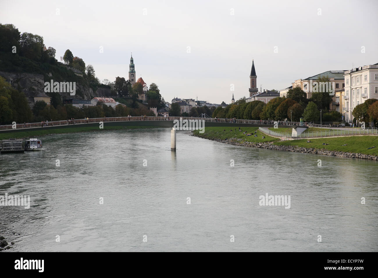 Salzburg river Salzach Stock Photo - Alamy
