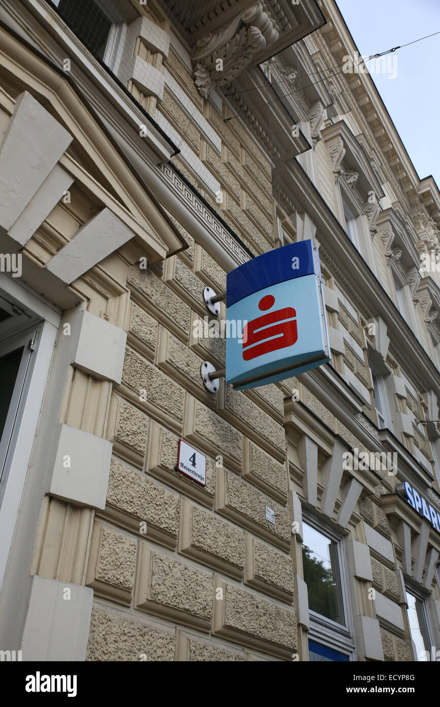 Salzburg Sparkasse sign Stock Photo - Alamy