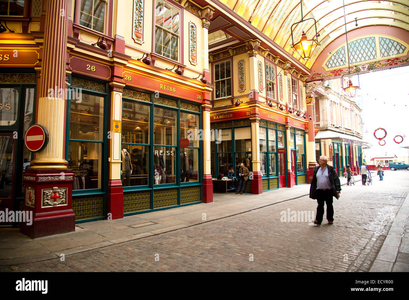 LONDON - OCTOBER 18TH: The interior of Leadenhall market on October ...