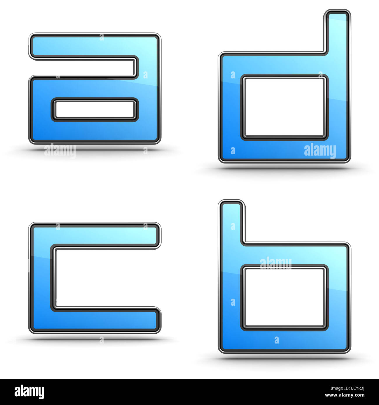 Letter a b c d hi-res stock photography and images - Alamy
