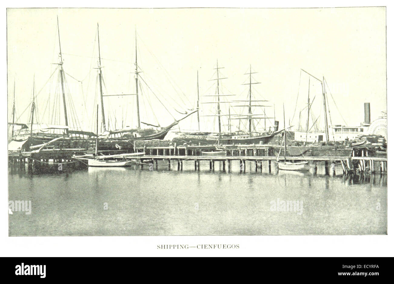 This 1899 map by Clark depicts shipping activities in Cienfuegos, Cuba ...