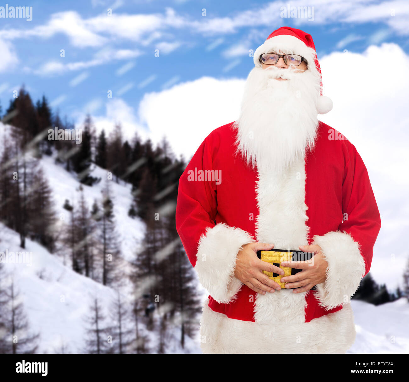 man in costume of santa claus Stock Photo - Alamy