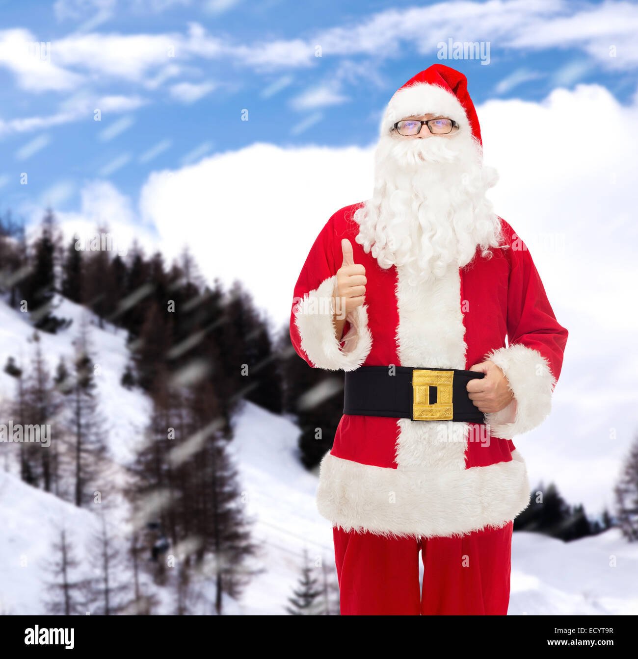 man in costume of santa claus Stock Photo - Alamy