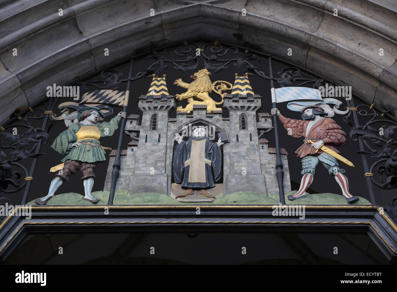 Munich coat of arms Stock Photo - Alamy