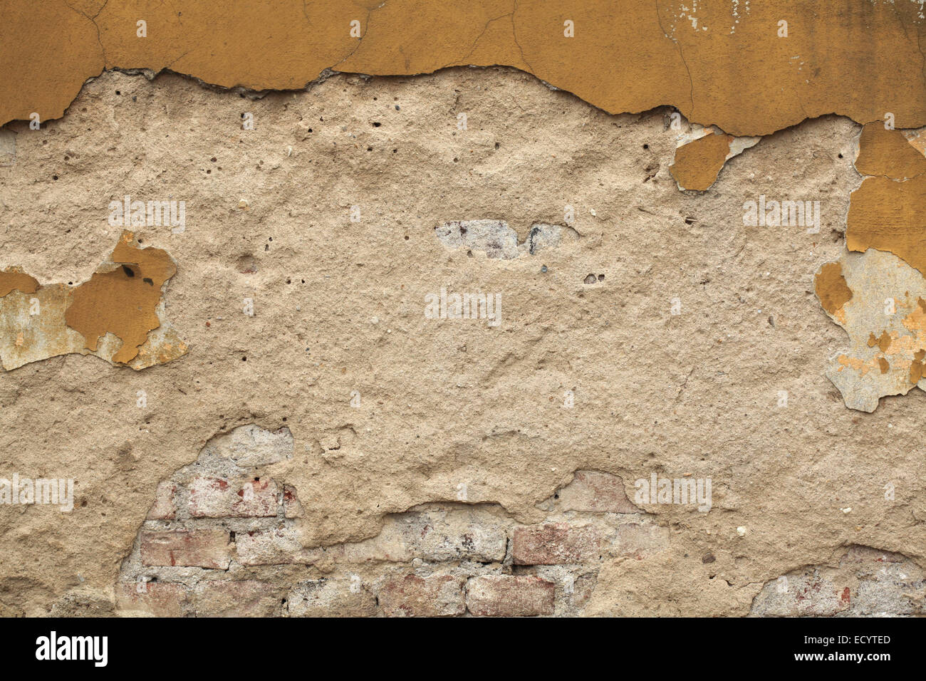 Old wall with cracked plaster. Background texture Stock Photo - Alamy