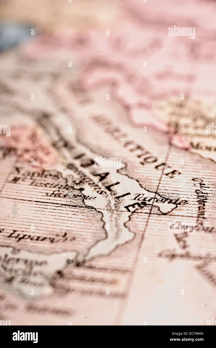 Map of mediterranean hi-res stock photography and images - Alamy