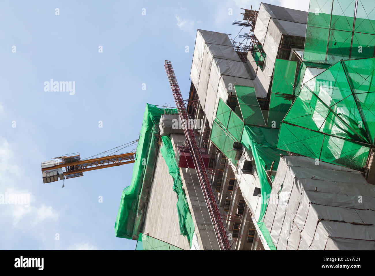Big Construction Site with Cranes Stock Photo - Alamy