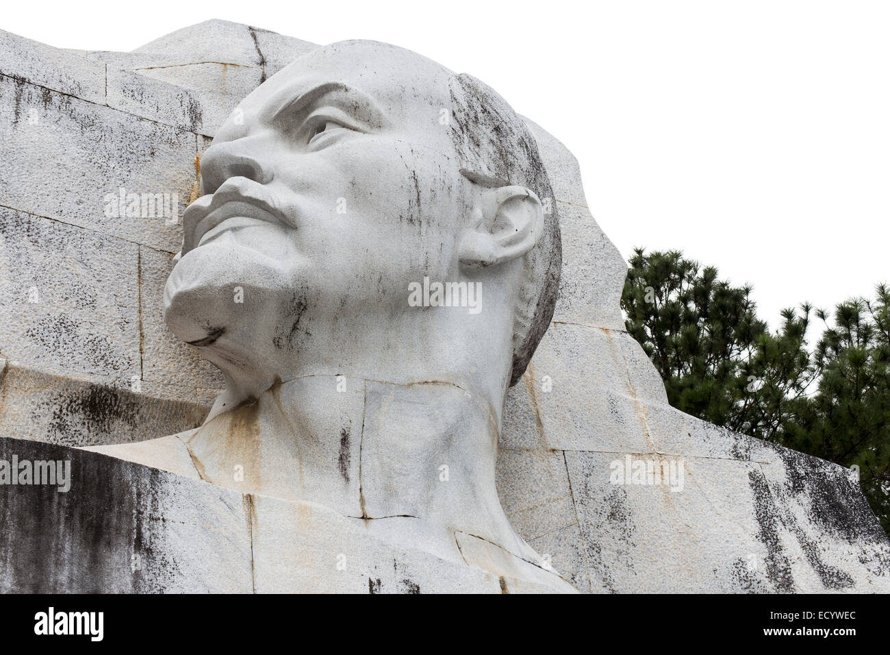 White marble monument of Vladimir Ilyich Lenin in Parque Lenin, Havana ...